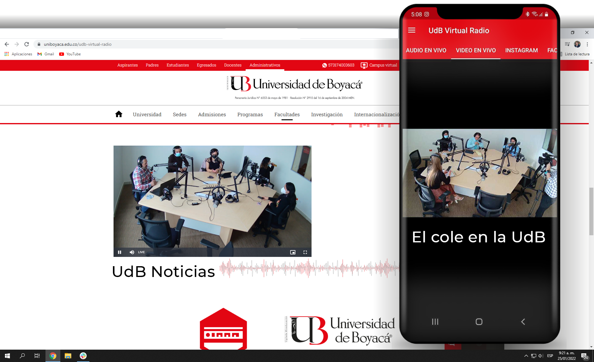 Conéctate con UdB Virtual Radio | Universidad de Boyaca